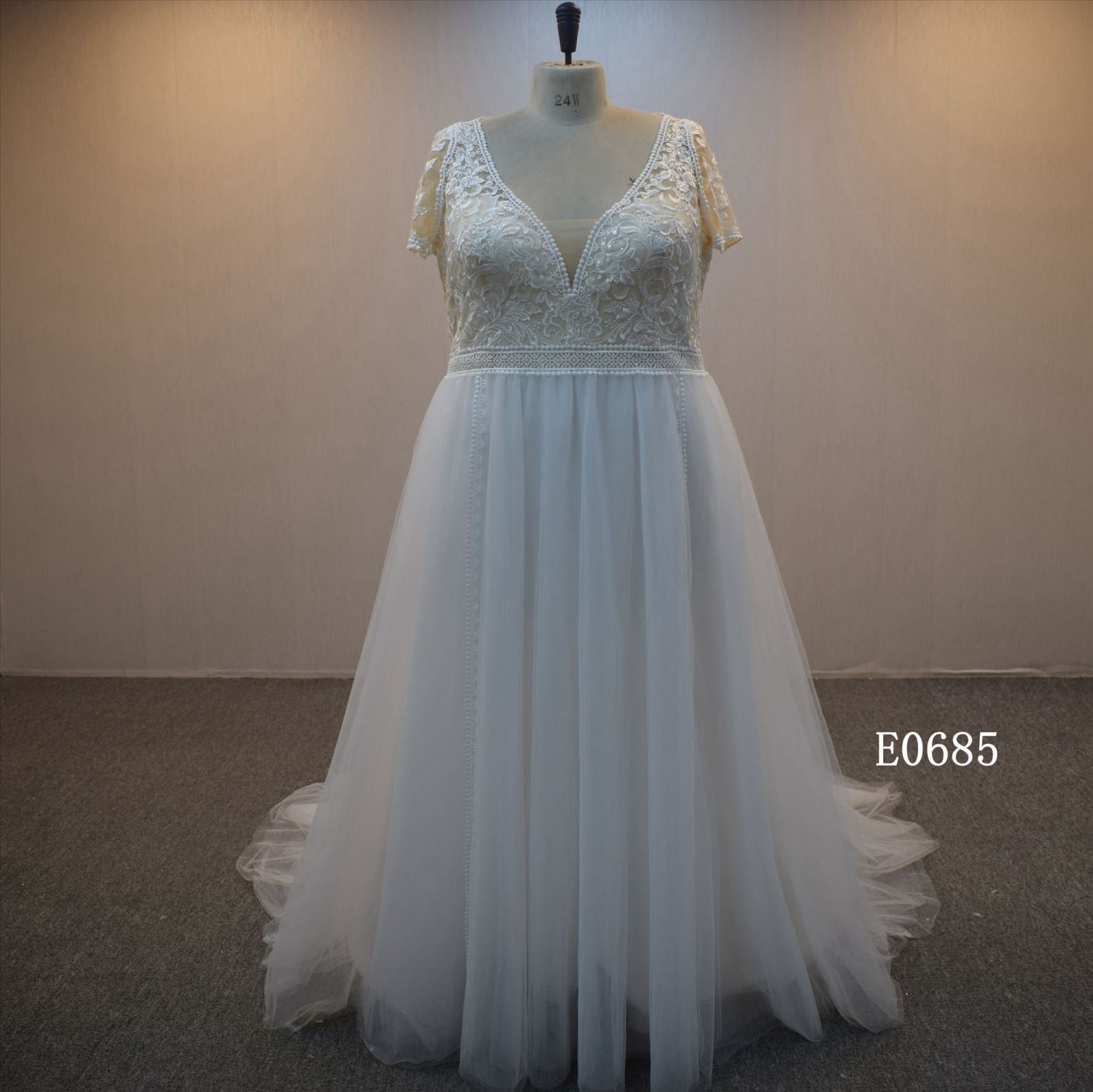 New Collection Button Ball Gown