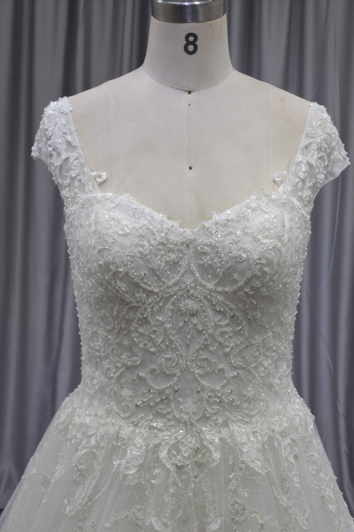 Princess new design backless wedding dress A line bridal gown