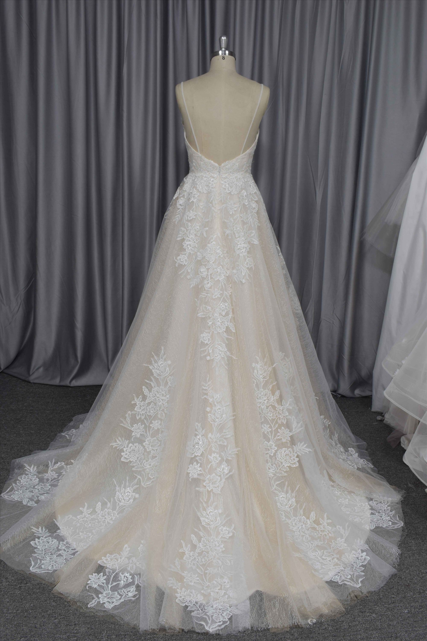 Beach style bridal gown, hot sell wedding gown, custom made bridal gown ...